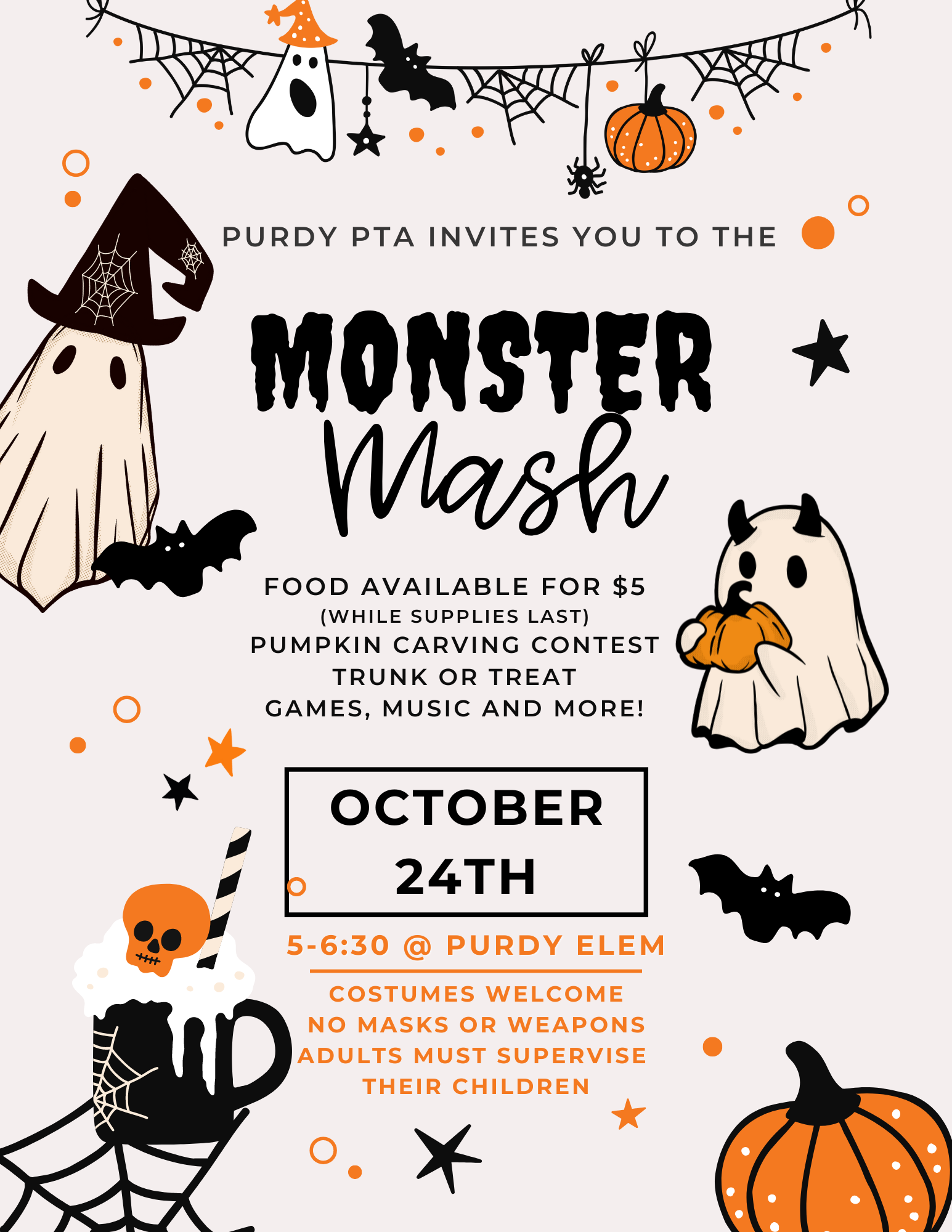 Monster Mash 2024! – Purdy Elementary PTA