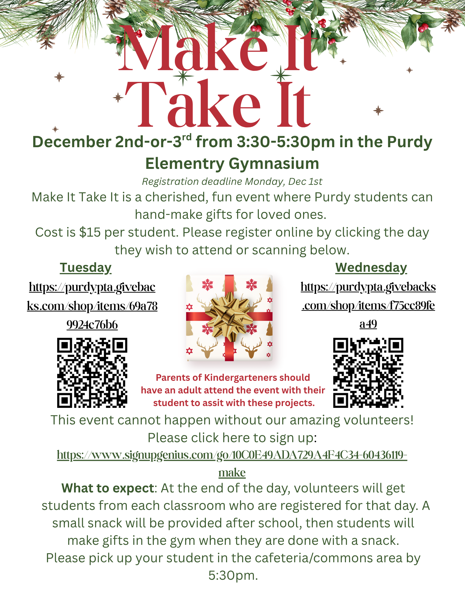 You’re Invited: Make It Take It 2025 – Purdy Elementary PTA