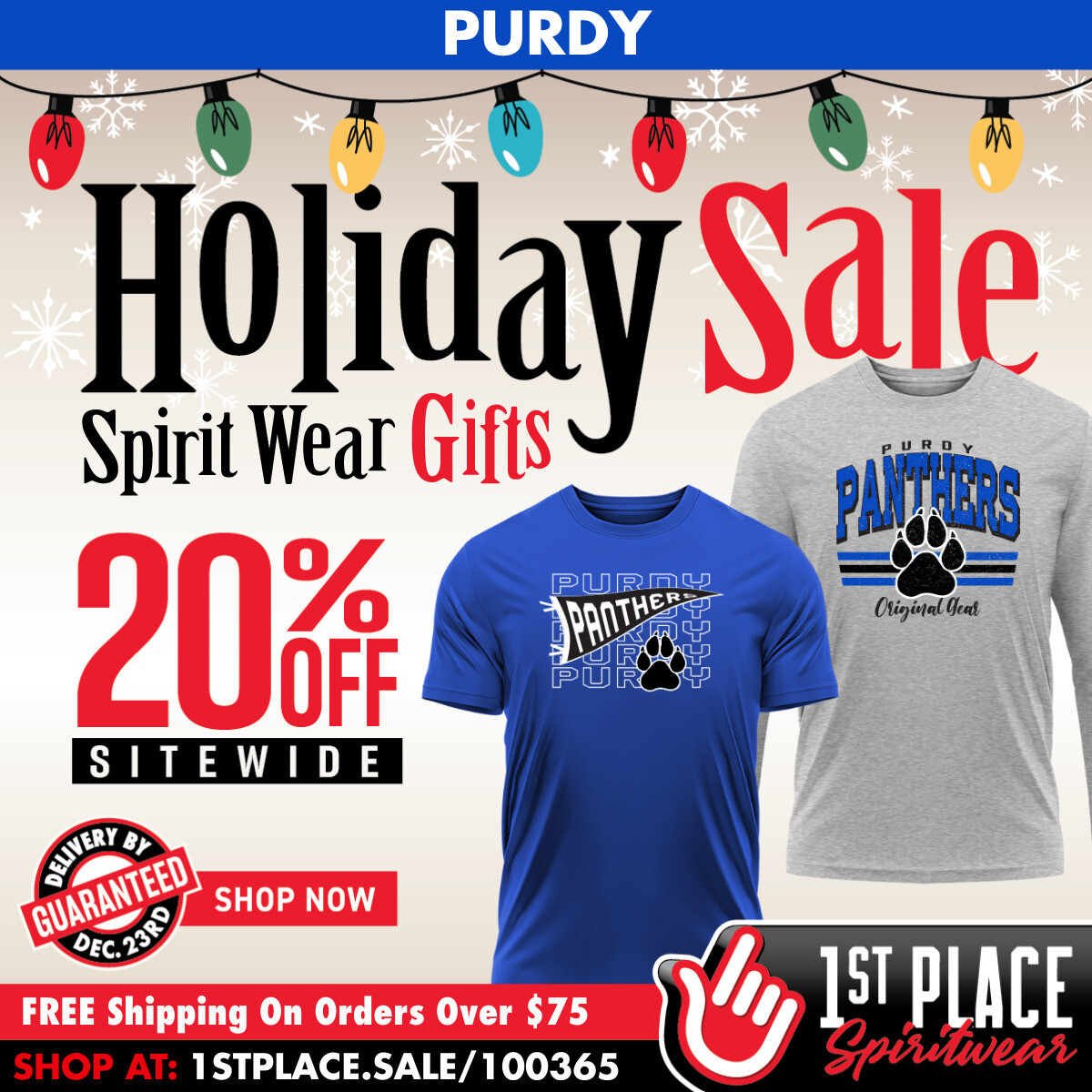 ‘Tis the Season to Show Your School Spirit! – Purdy Elementary PTA
